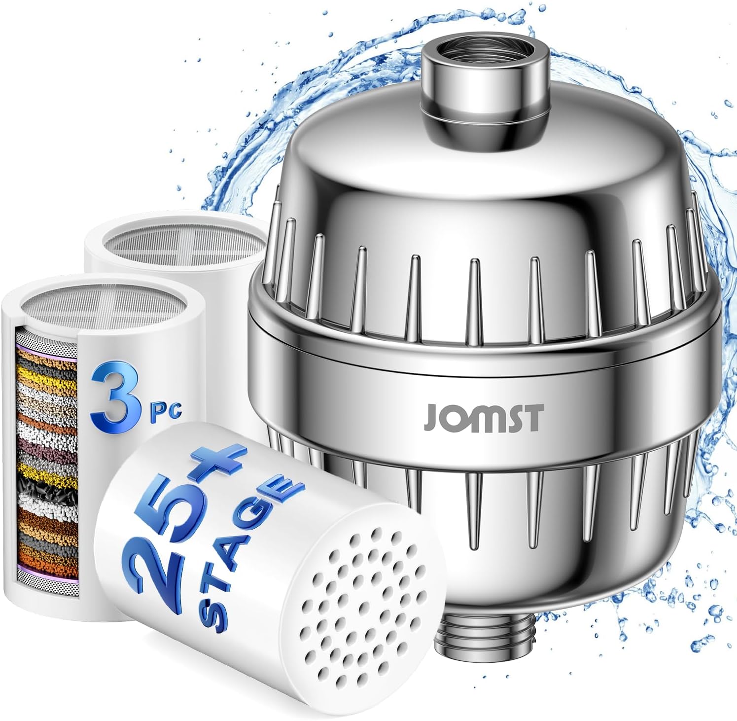 Shower Filter - Reduce Chlorine & Sediment in Shower Water - For Soft ...