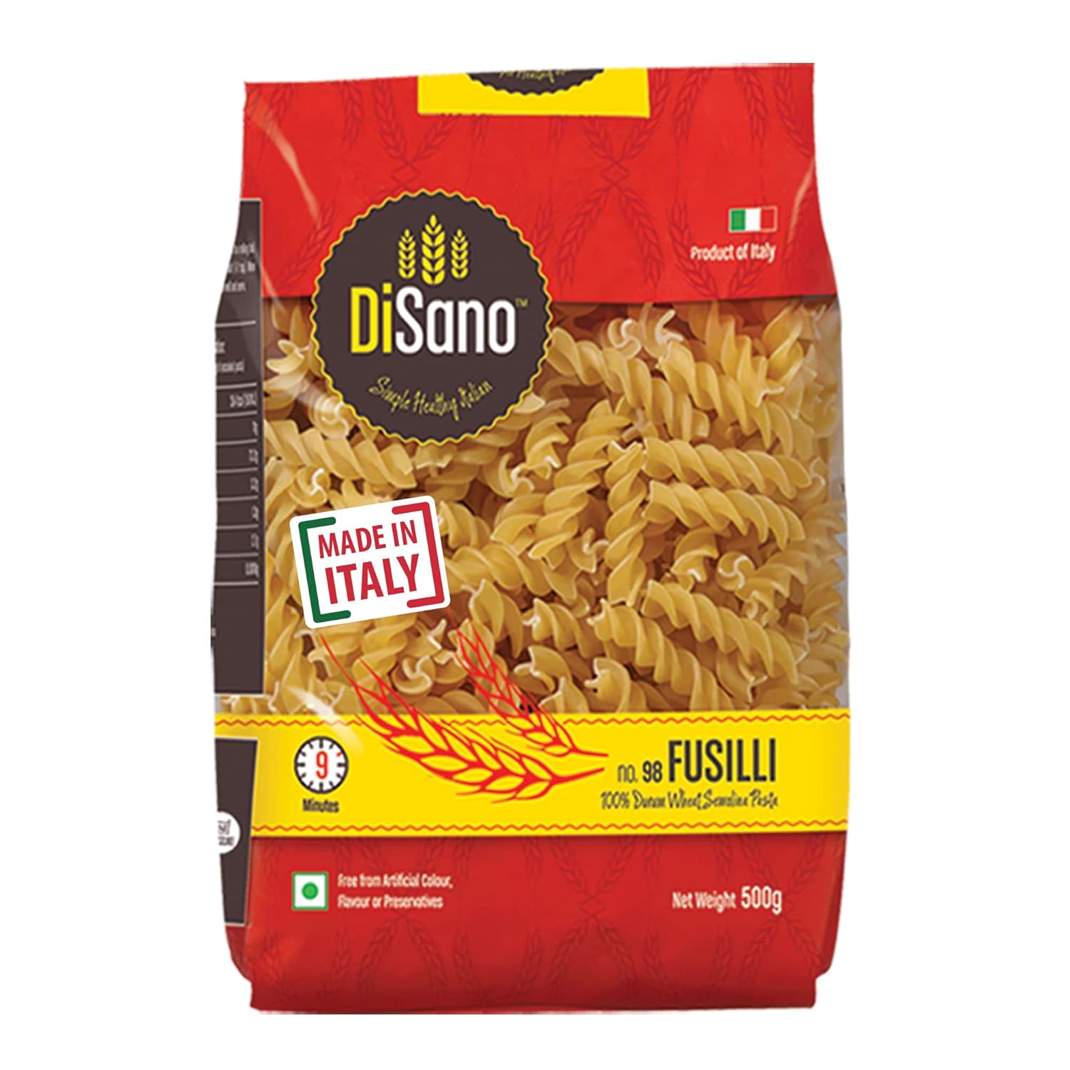 Disano Fusilli Durum Wheat Pasta, 500 grams : Amazon.in: Grocery ...