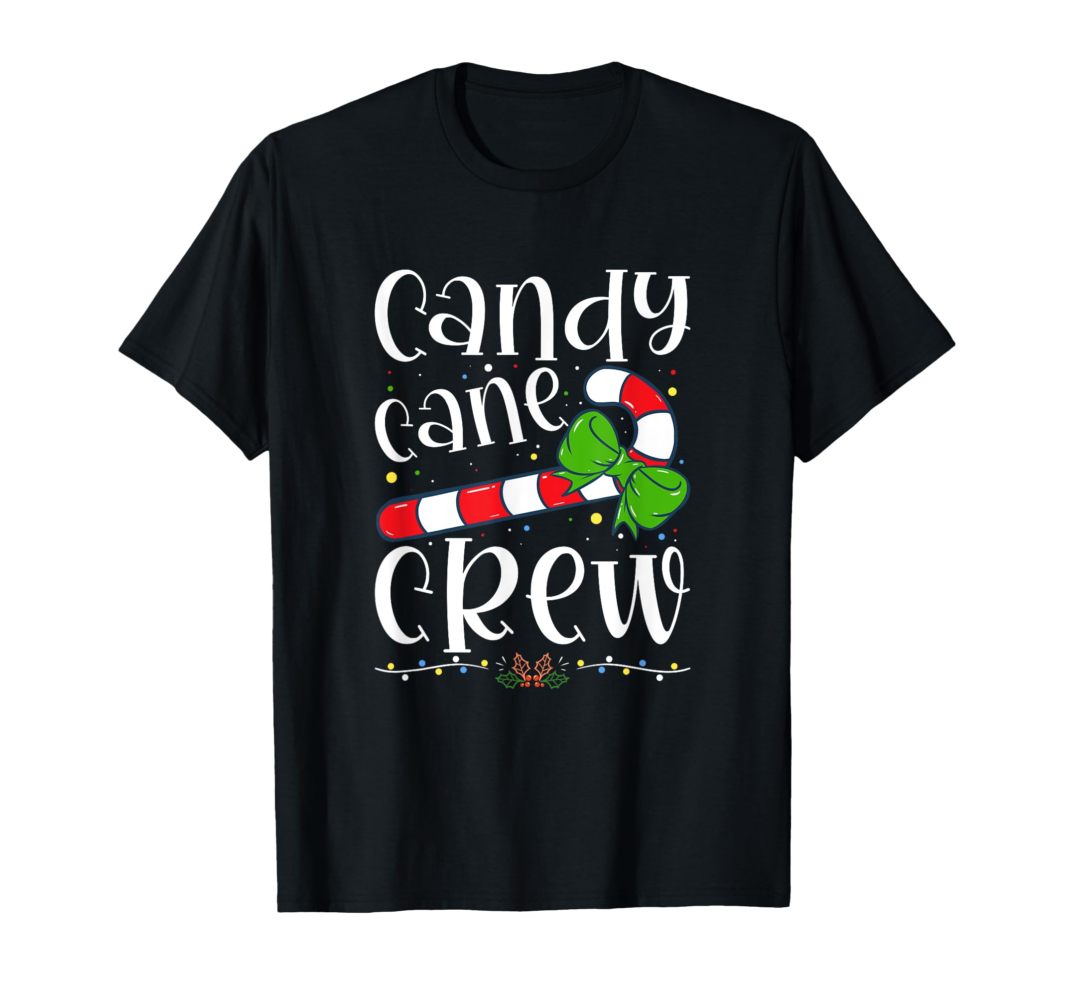 Amazon.com: Candy Cane Crew Funny Christmas Candy Lover X-mas T-Shirt ...