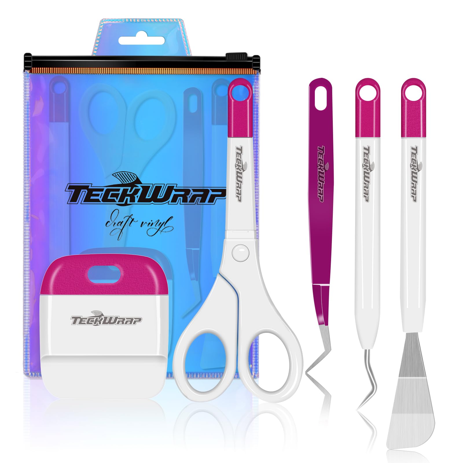 Amazon.com: TECKWRAP Vinyl Weeding Tools Set - 5 Piece Precision Craft ...