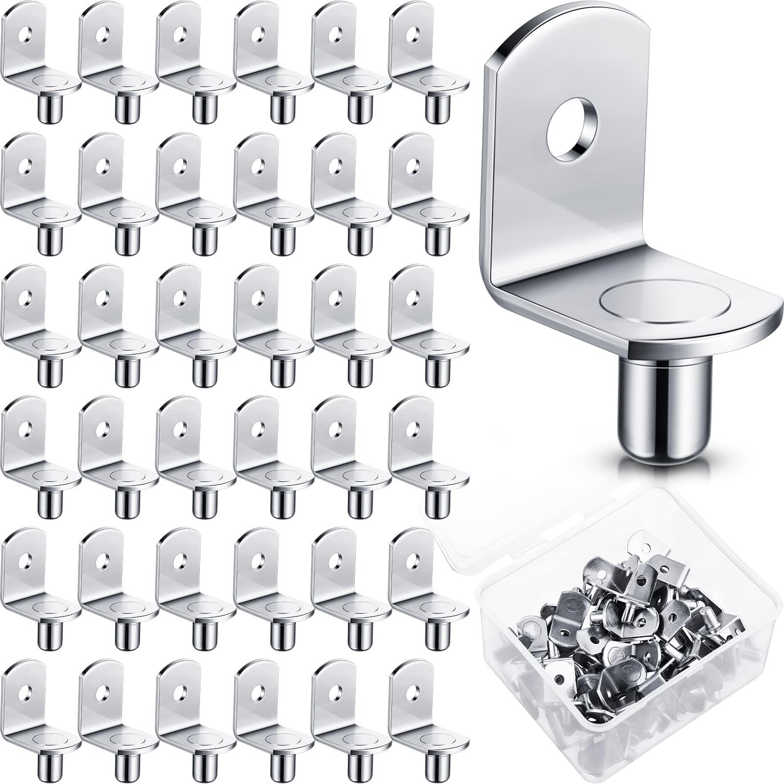 Amazon.com: Zhengmy 200 Pieces Shelf Support Pegs 6 mm L-Shaped Pins ...