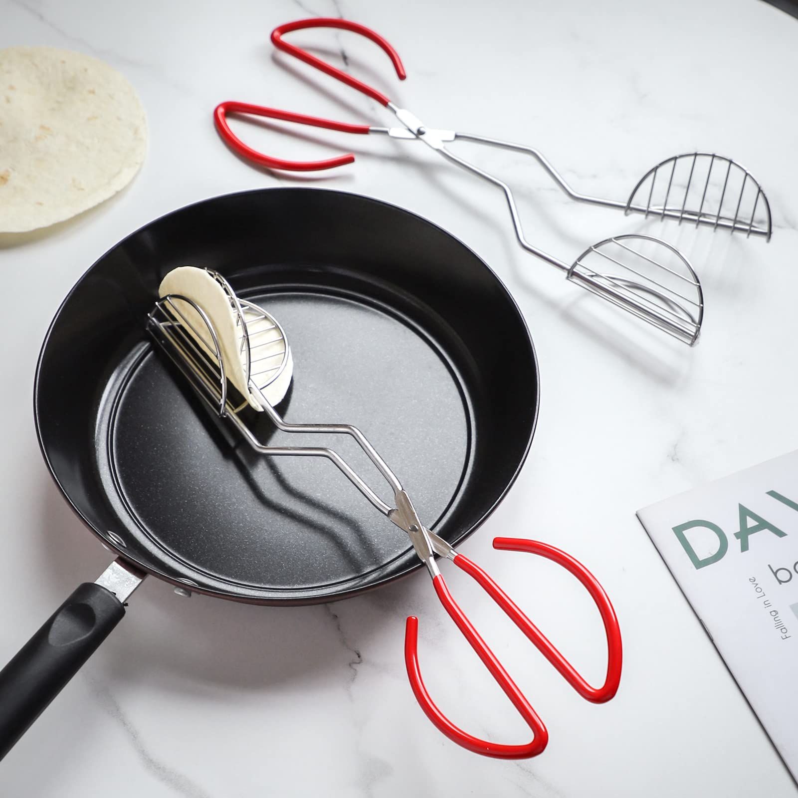 Snapklik.com : Taco Press Stainless Steel Taco Shell Tong For Making ...