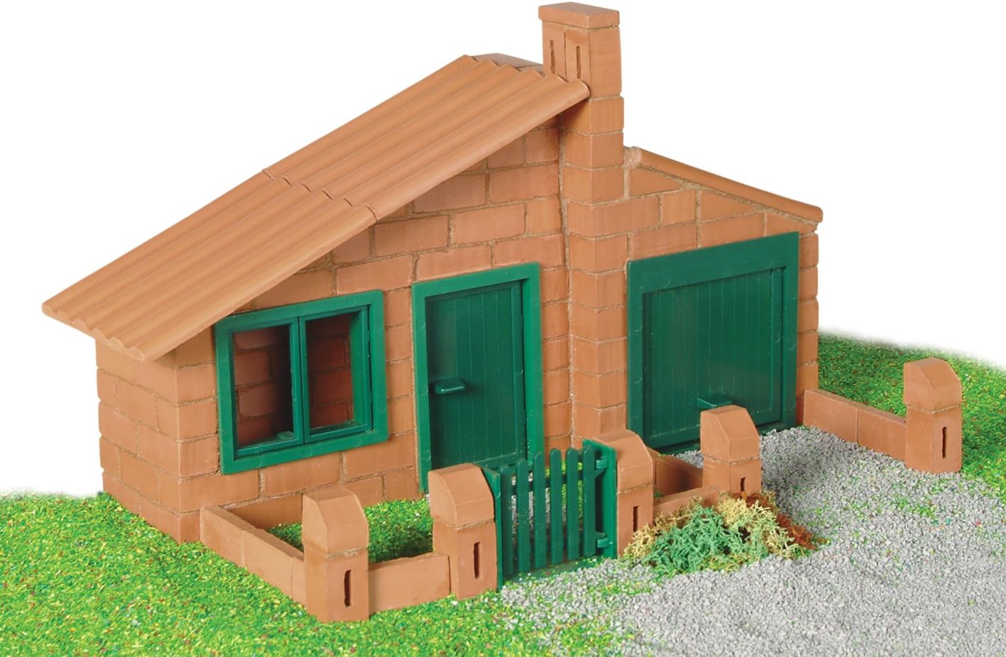Teifoc Barn House Brick Construction Set - 187 Pc., Building Sets ...