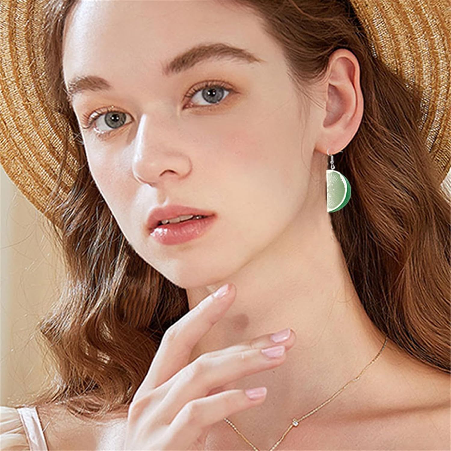 Lemon Earrings Glass sales Lemon orofacial