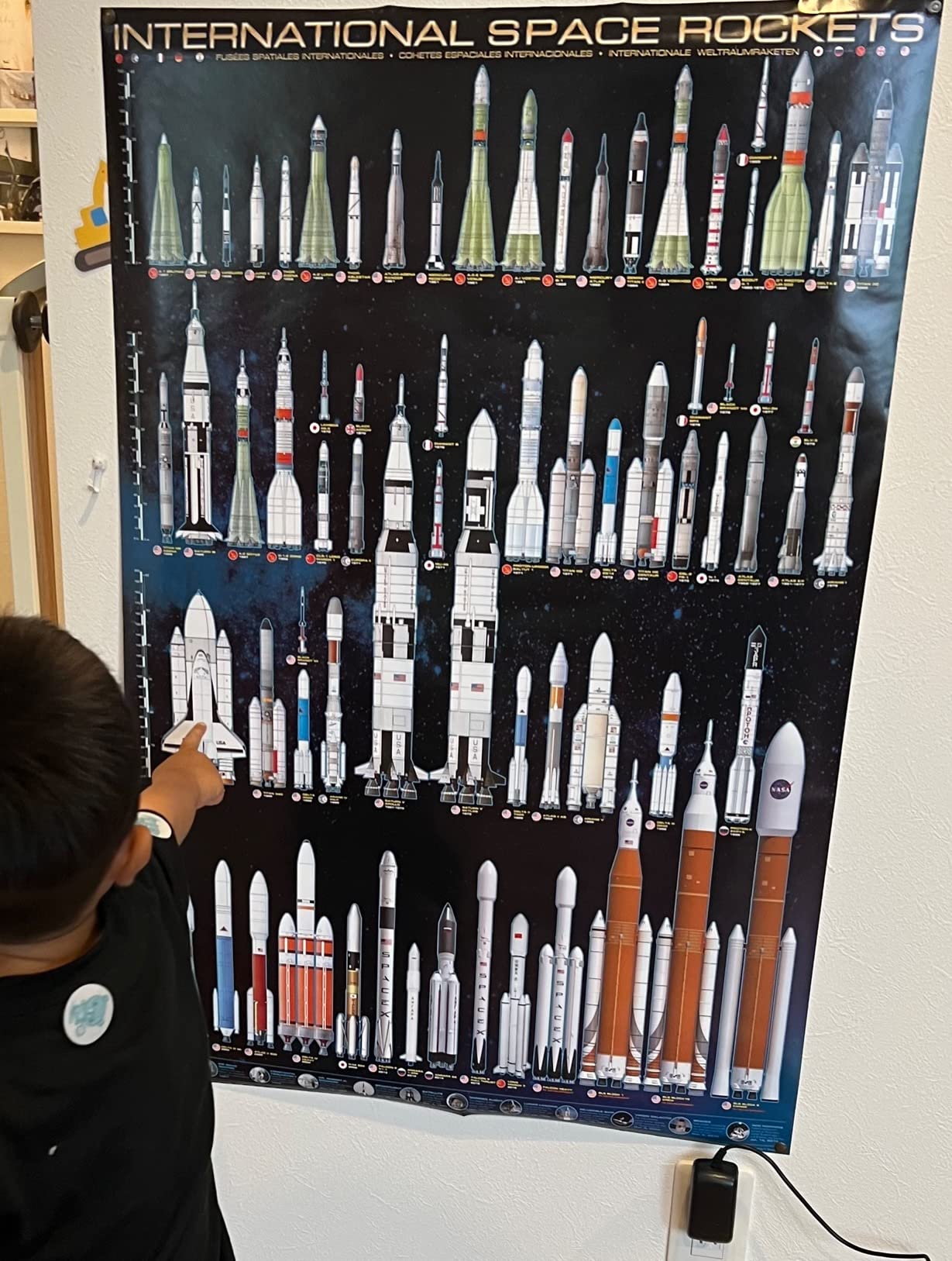 Amazon.co.jp: EuroGraphics 2450-1015 International Space Rockets Poster : ホビー