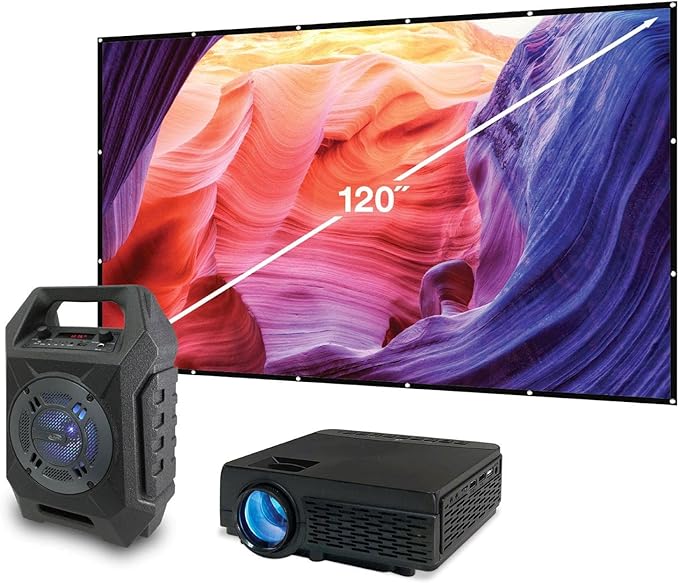 Amazon.com: iLive THE2021BDL Pop-up Movie Theater Kit : Electronics