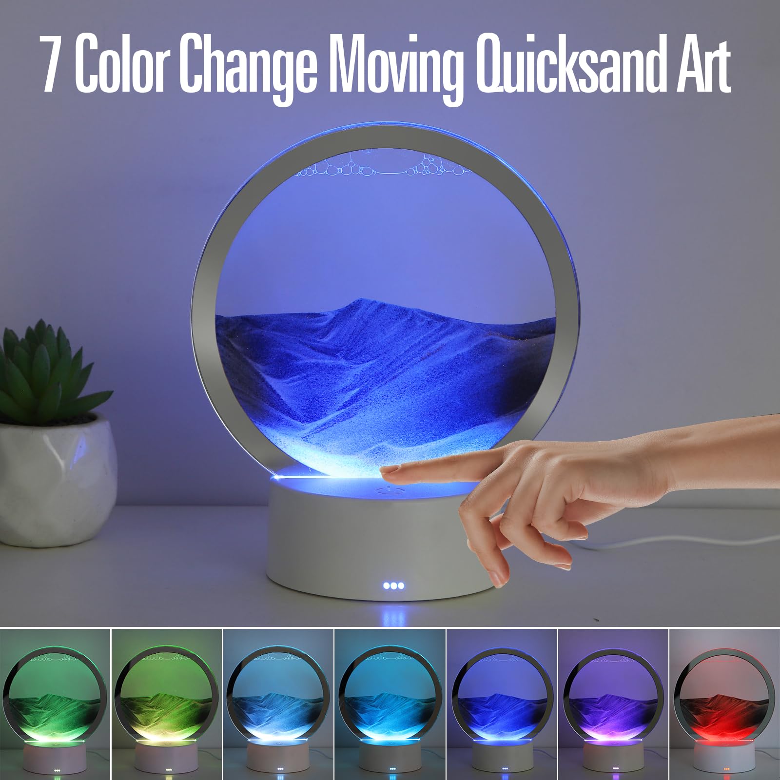 Snapklik.com : KPNUWN Moving Sand Art Liquid Motion, 3D Deep Sea ...
