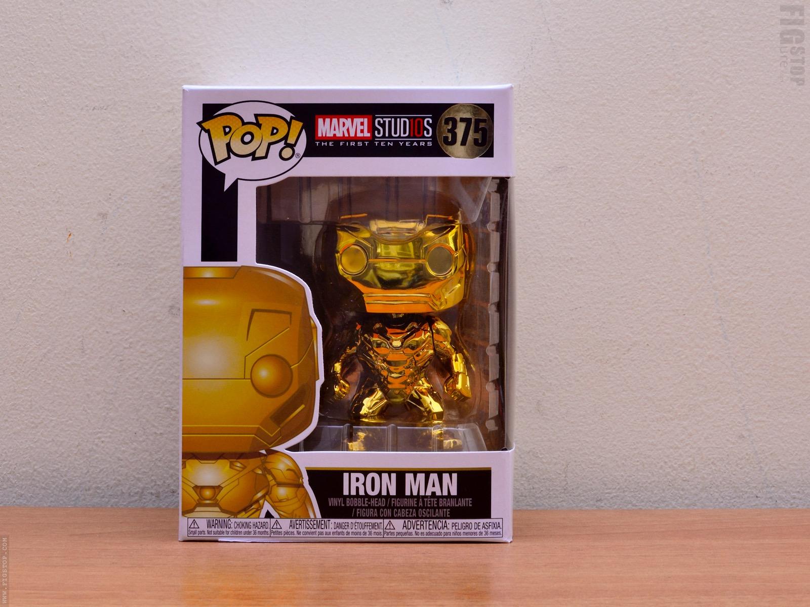 Buy Funko Pop Marvel Stuidos 10 - Iron Man Gold Chrome Collectible Pop ...