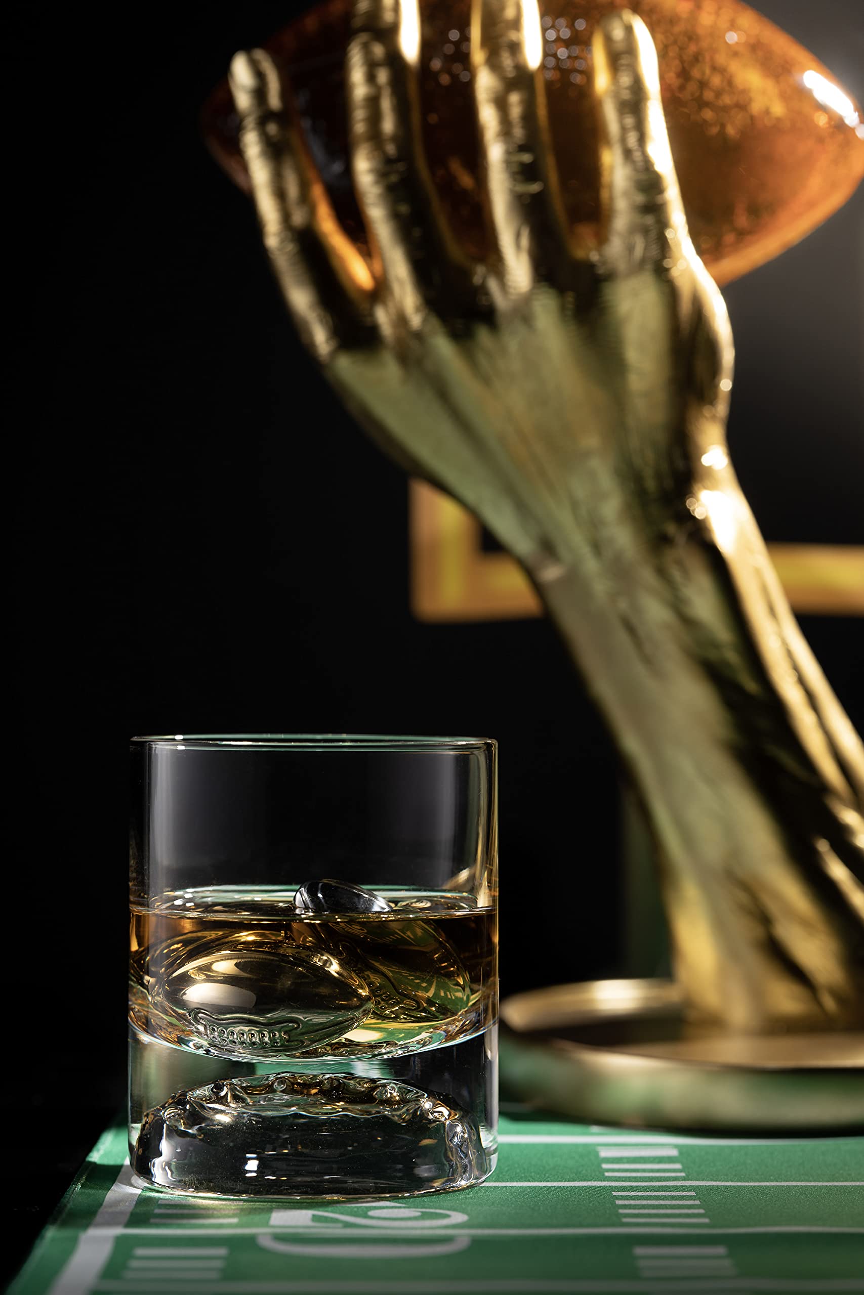 Football Decanter with 2 Football Whiskey & Wine Glasses - Perfect For ...