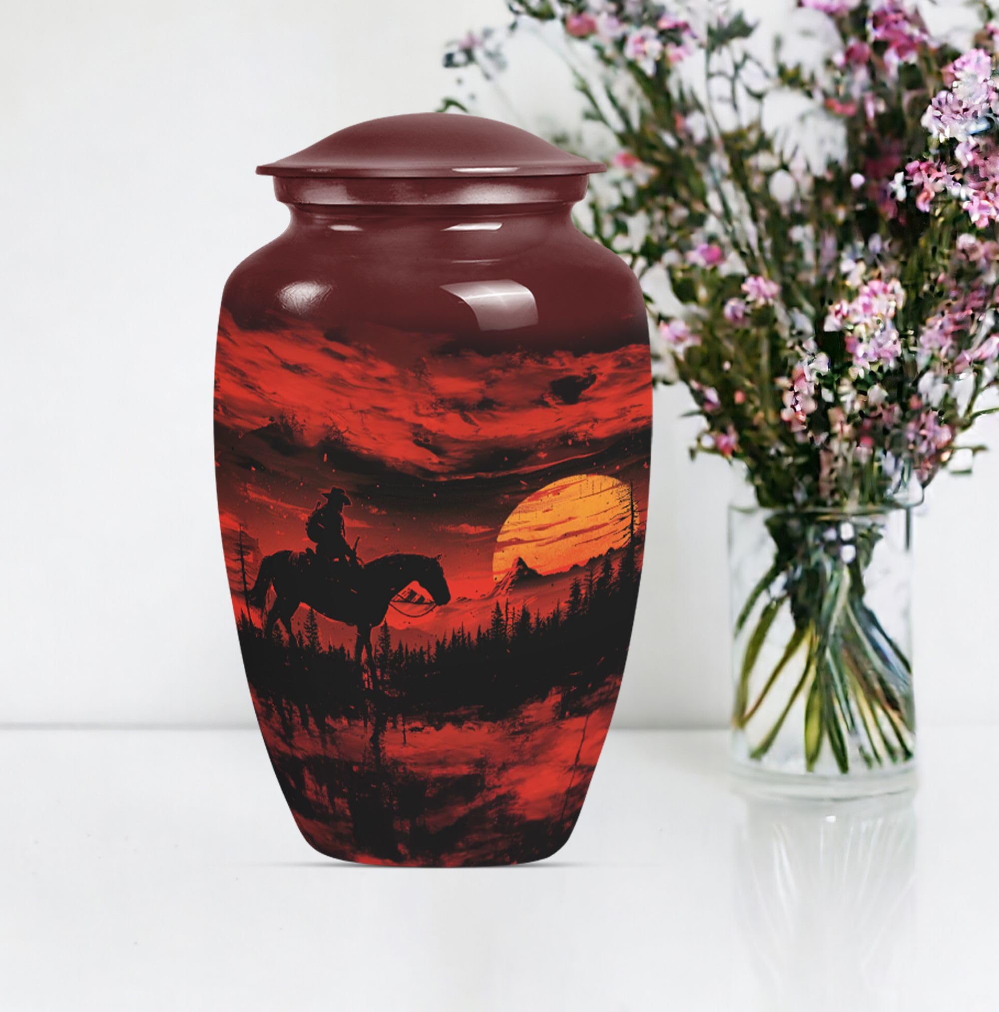 Western Cremation Urns High Country Haven Bears Urn With 3D Inlay Wood
