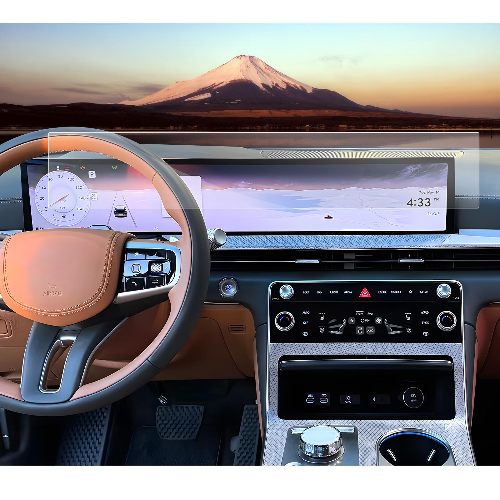 Snapklik.com : SXCY For 2025 Genesis GV80 G80 Screen Protector 27 Inch ...