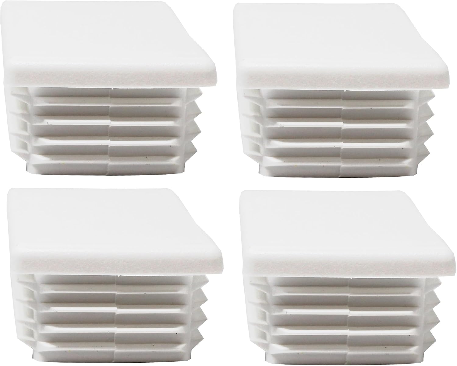 Amazon.com: White Plastic 2" x3 inch Rectangle Tubing End Cap Plug ...