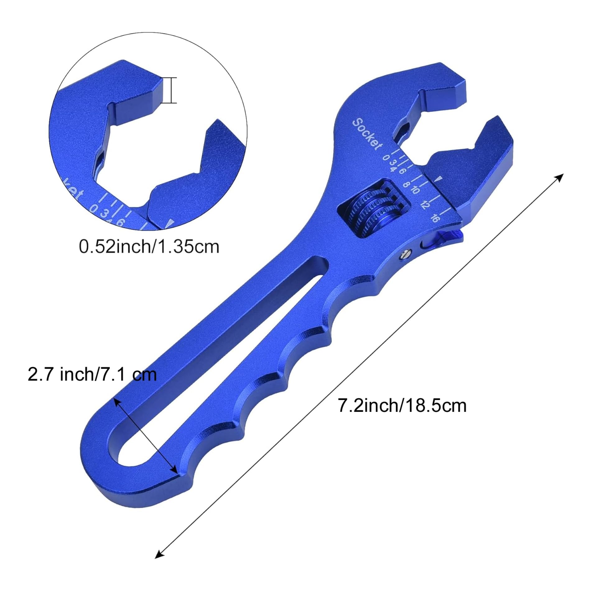 Snapklik.com : AN Hose Fitting Adjustable Wrench Spanner Lightweight ...