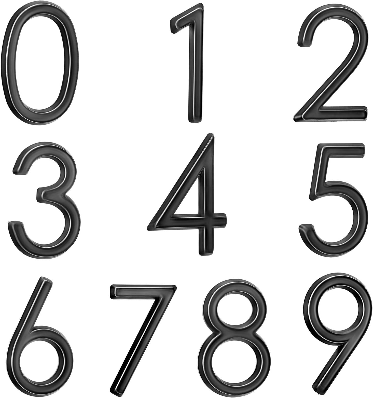 Amazon.com: HopeWan Black Mailbox Numbers 1 1/2in, Mini Door Address ...