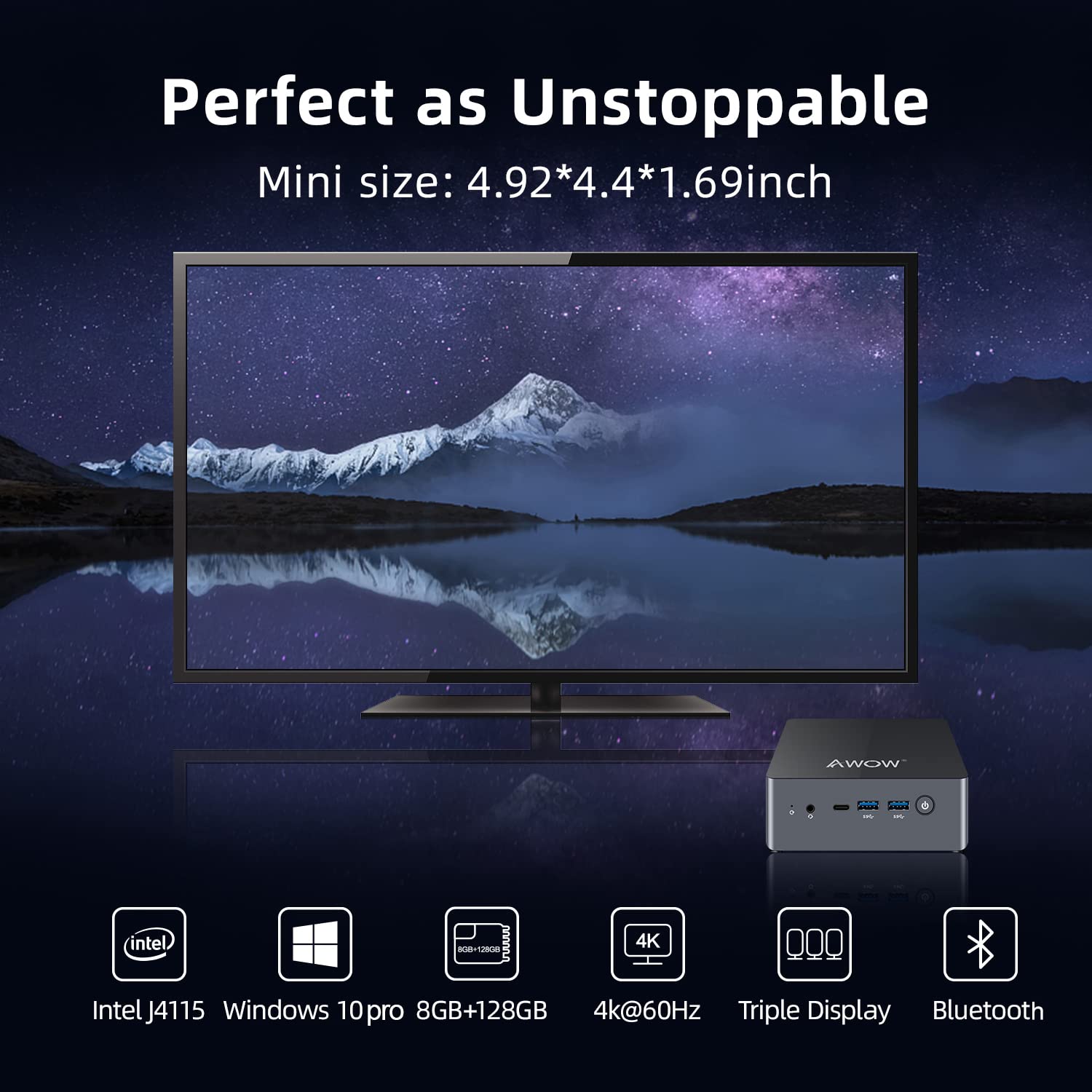 Snapklik.com : AWOW Mini PC, Intel J4125