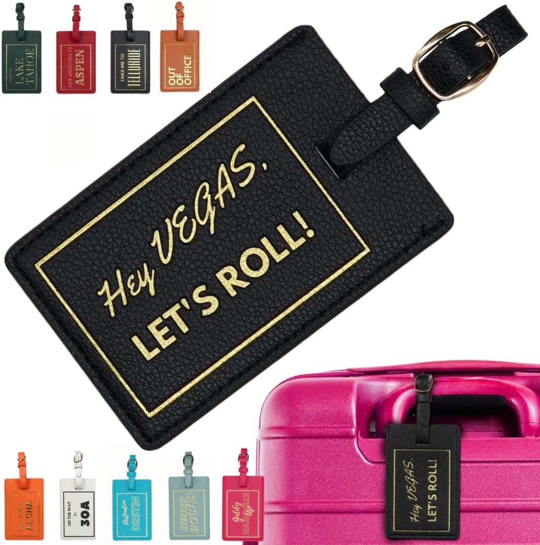 Amazon.com: Las Vegas Sign - Luggage ID Tags - Suitcase Identification ...