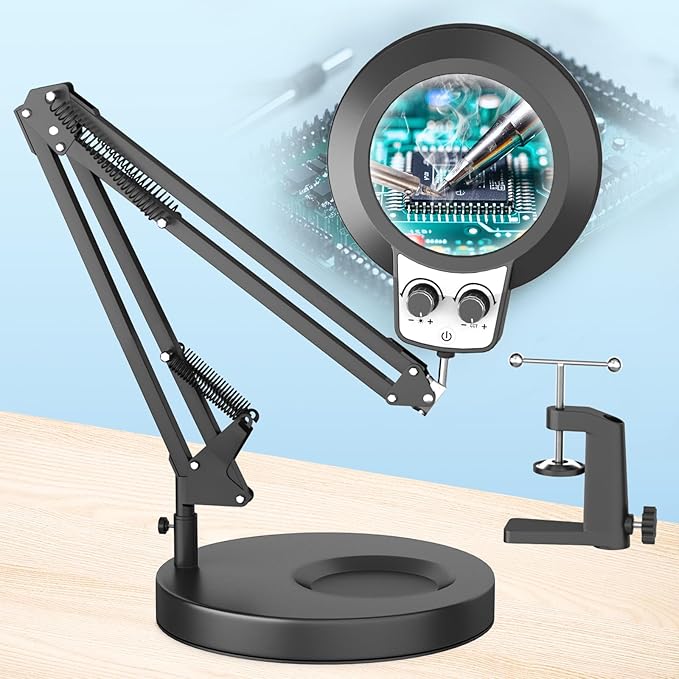 Amazon.com: 10X Magnifying Glass with Light Hands Free, 2025 New ...