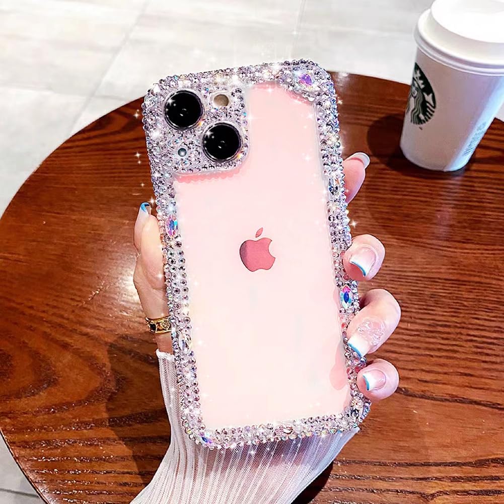 Amazon.com: YueTSKY Glitter Case for iPhone 15 Plus 6.7”, Cute Sparkle ...