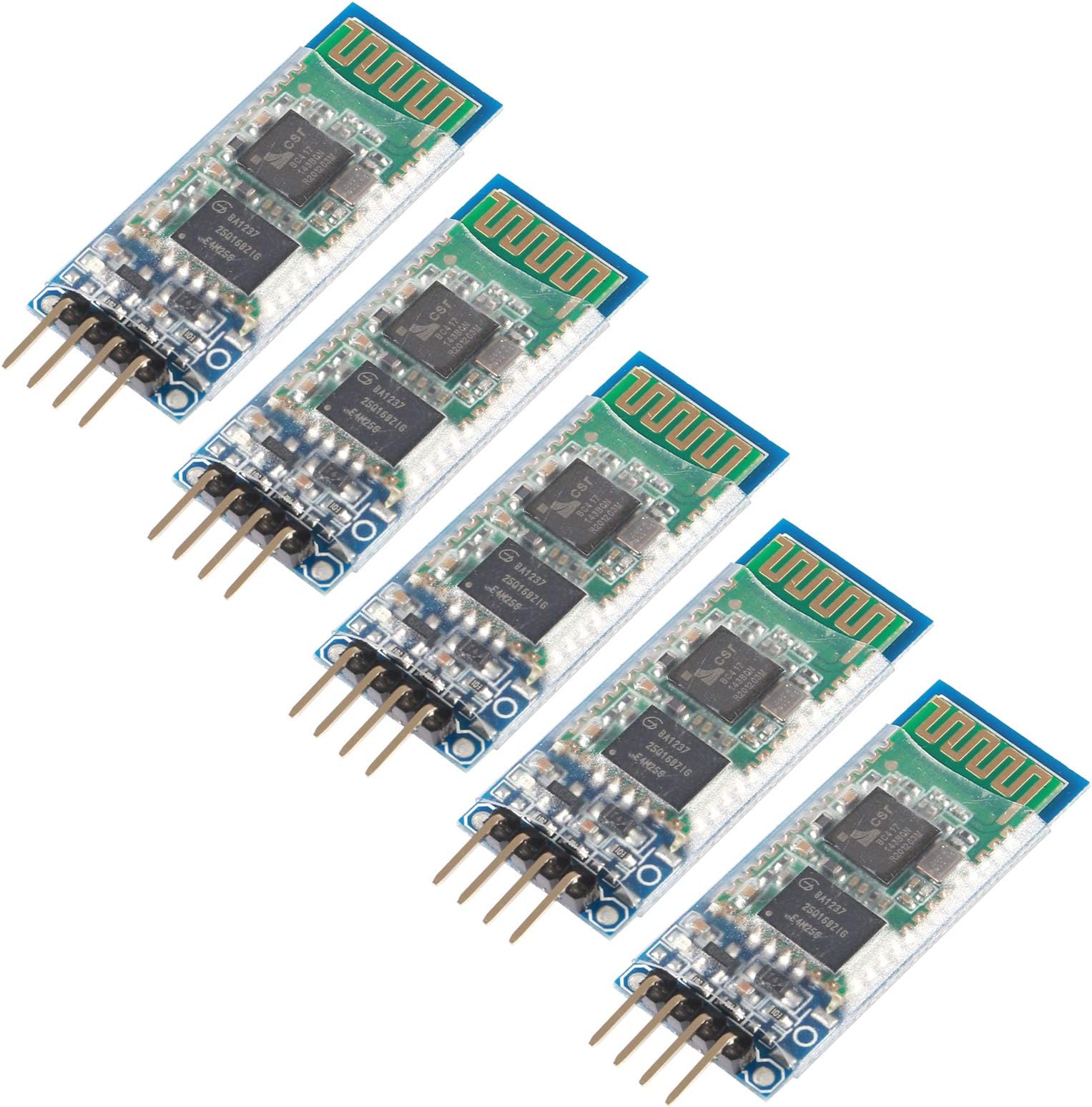 Amazon.com: 5PCS HC-06 RS232 Wireless Bluetooth Serial Port 4 Pin RF ...