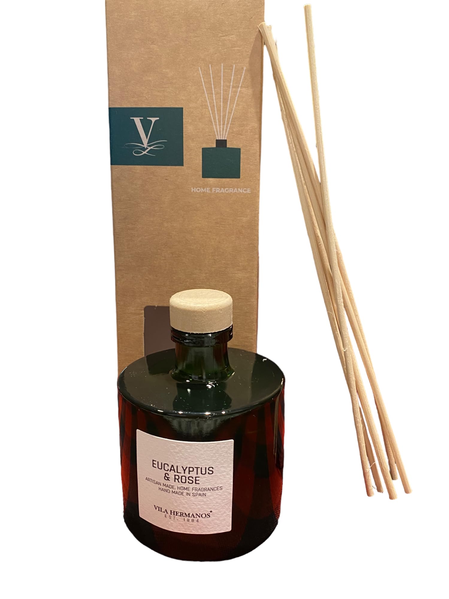 Amazon.com: Vila Hermanos Eucalyptus & Rose Fragrance Diffuser 3.3 oz ...
