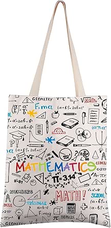 Amazon.com: FEELMEM Math Lovers Gifts Funny Mathematics Tote Bag For ...