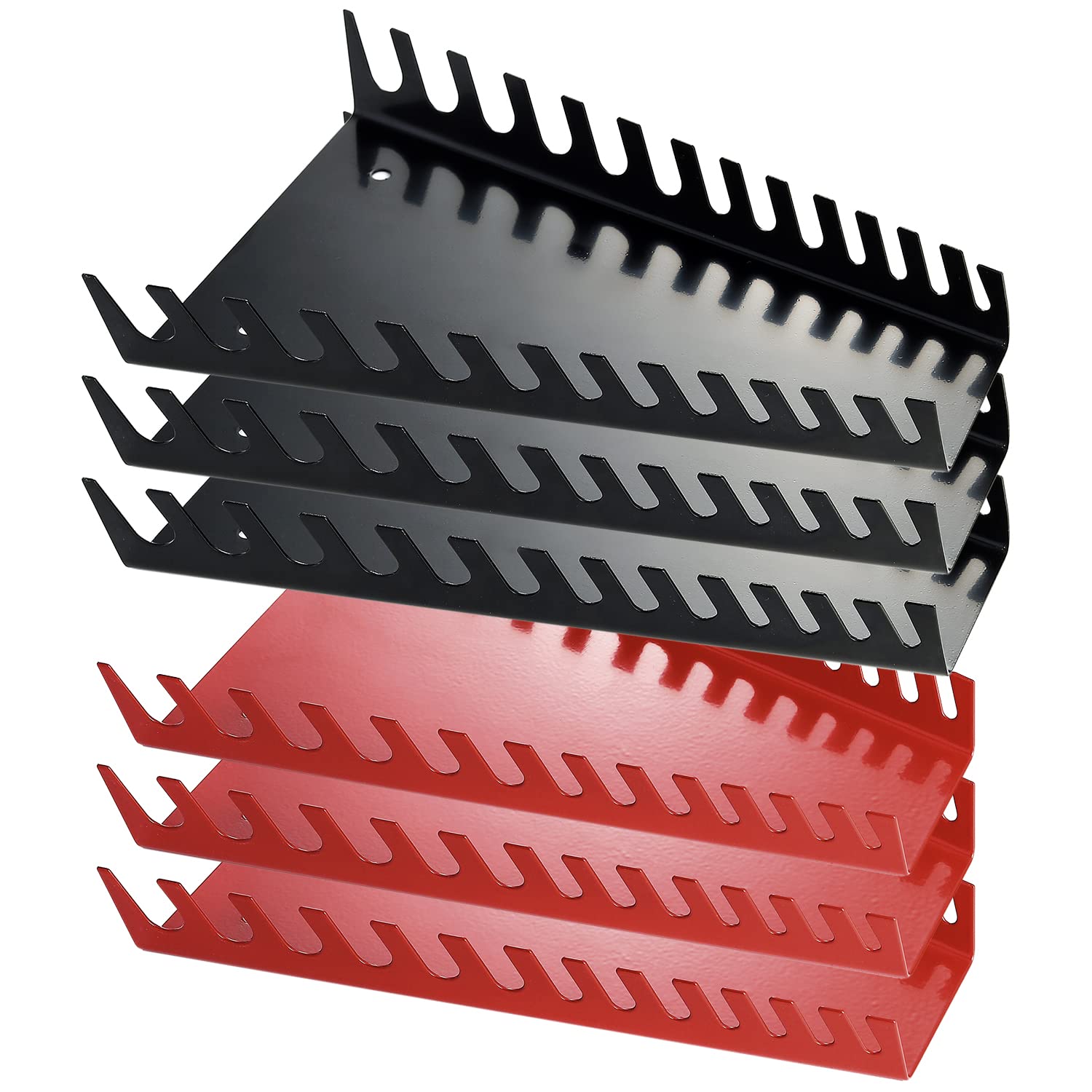 Reniteco 78 Slots Metal Wrench Organizer, Wrench Holder Tray Set, Wall ...