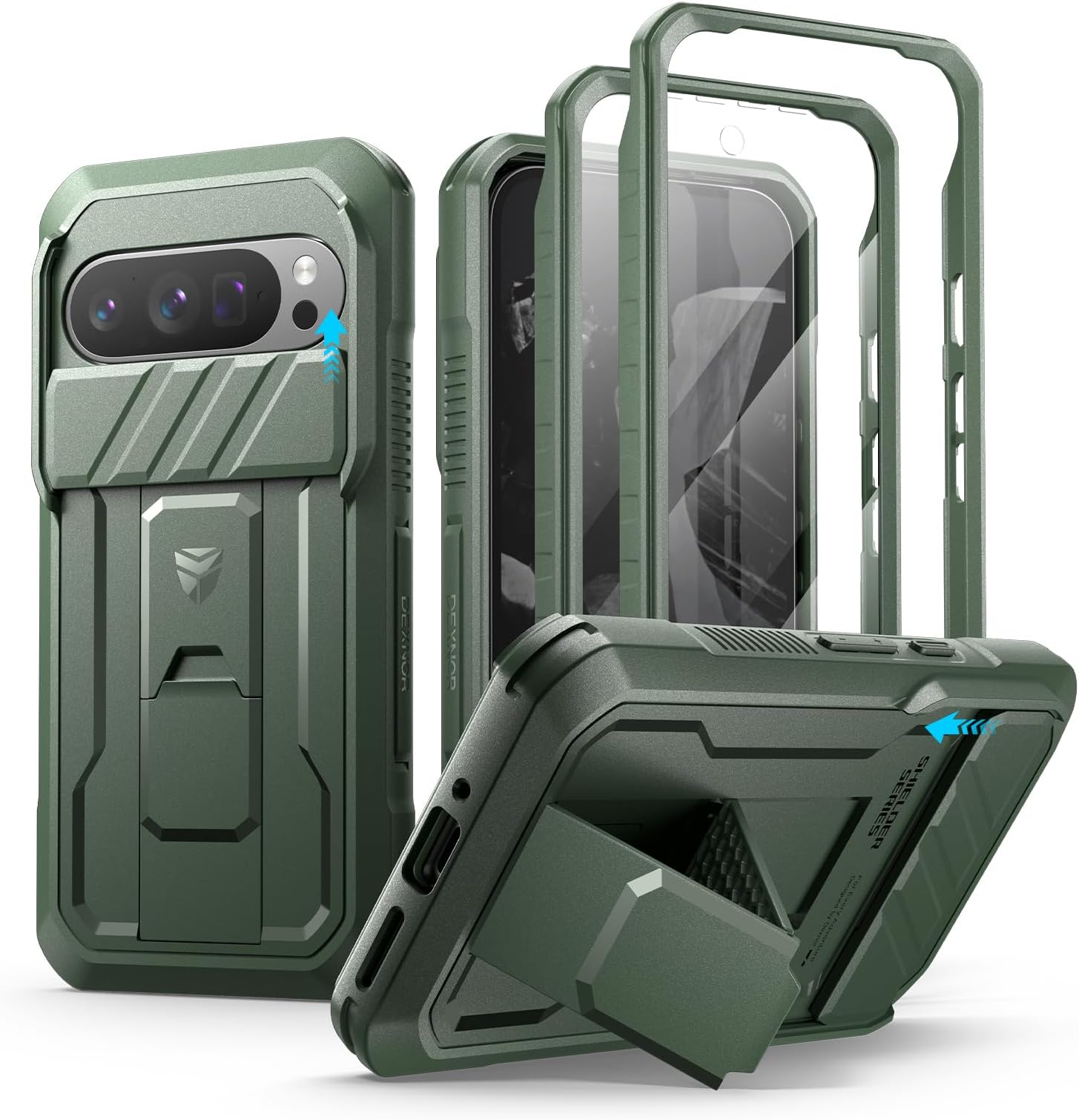 Amazon.com: Dexnor for Google Pixel 9 Pro Case with Slide Camera Cover ...