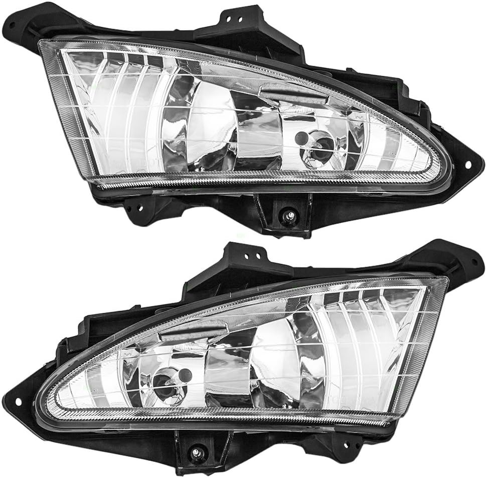 AutoandArt Replacement Driver and Passenger Fog Lights Lamps Compatible ...