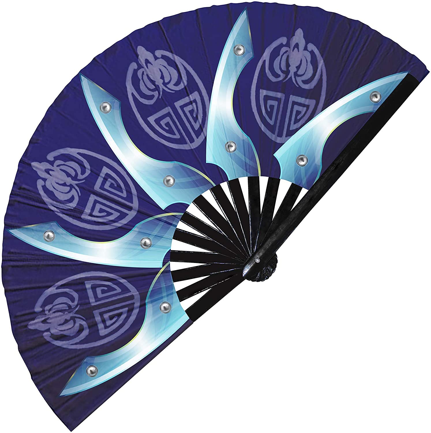 Hypnotiq Kitana Hand Fan Folding Fan Uv Glow Hand Fans | Desertcart Sri ...