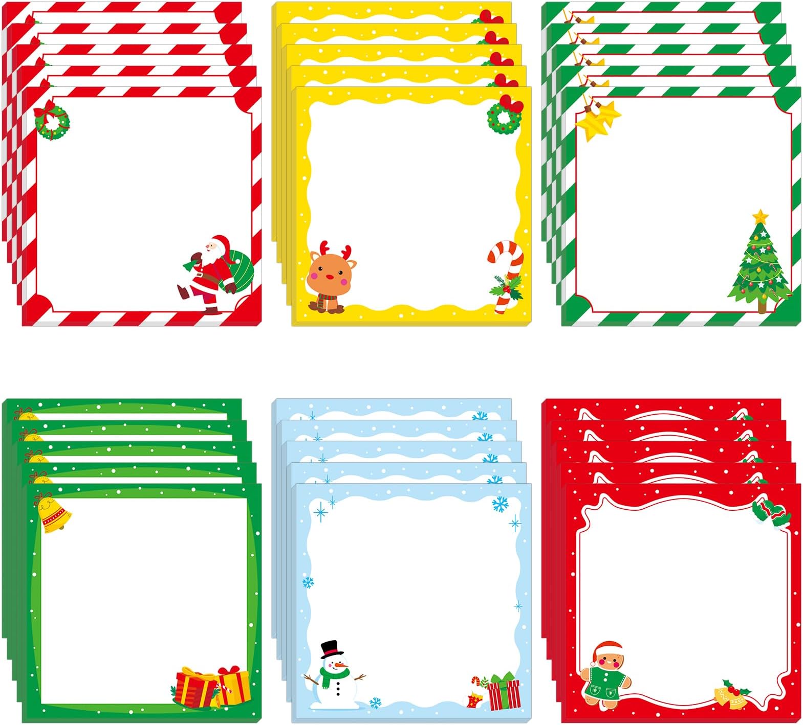 Amazon.com : 30 Pack Christmas Sticky Notes for Kids- 600 Sheets ...
