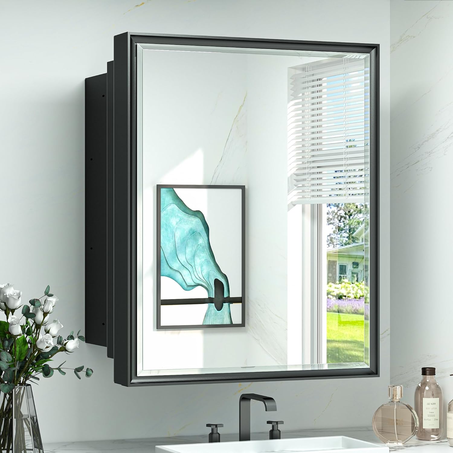 Amazon.com: TokeShimi 24x30 Recessed Medicine Cabinet with Mirror Wall ...