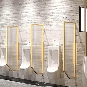 Amazon.com: Urinal Partition Wall-mounted Men Urinal Privacy Screen Toilet Partition,stainless ...