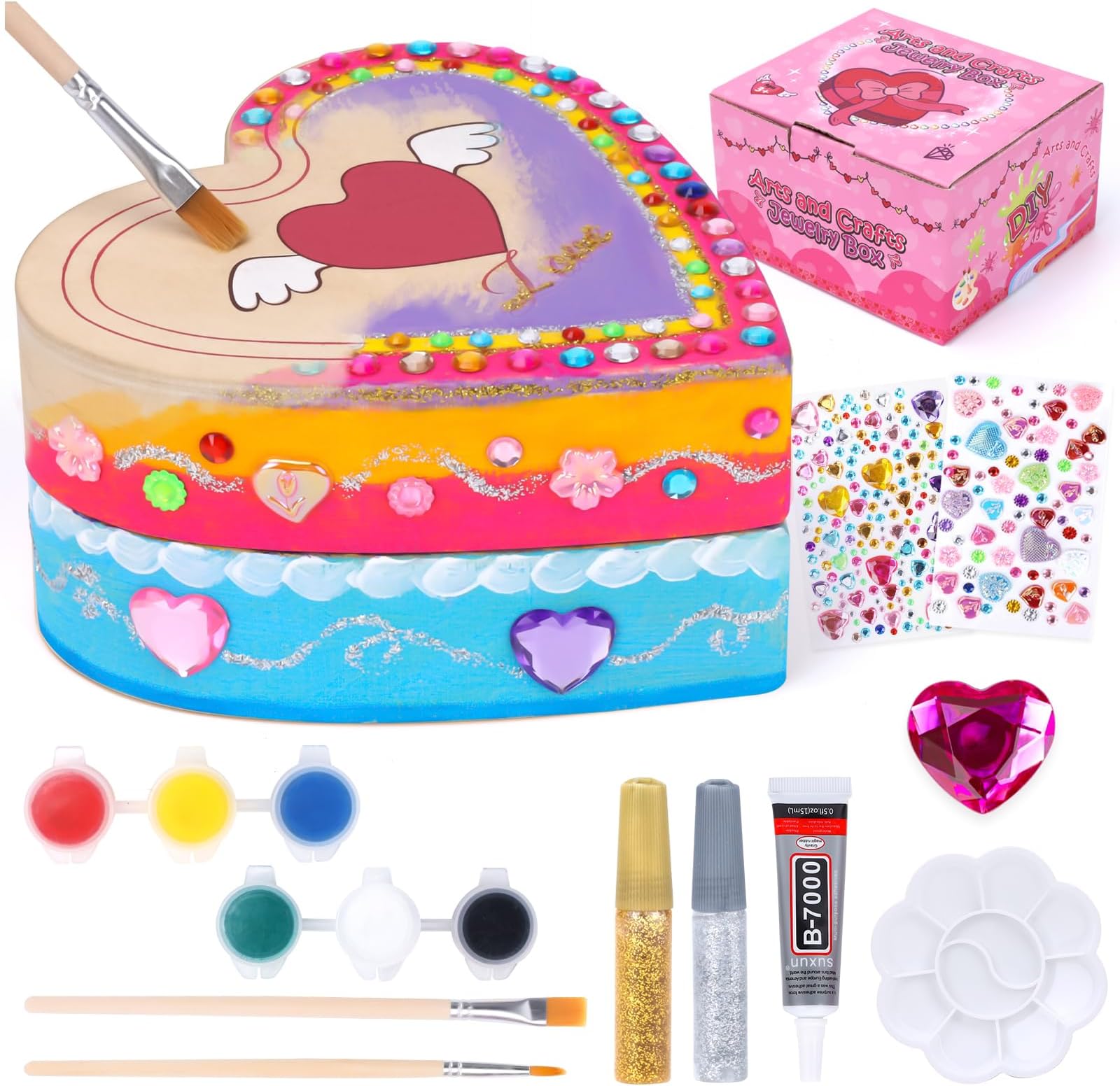 Yrinfay Make Bilderrahmen Mosaiksets für Kinder - Basteln Mädchen 5 6 7 ...