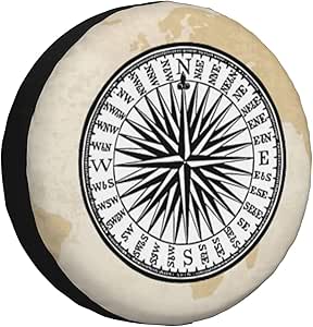 Amazon.com: Spare Tire Cover Compass Waterproof Wheel Cover, Camper ...