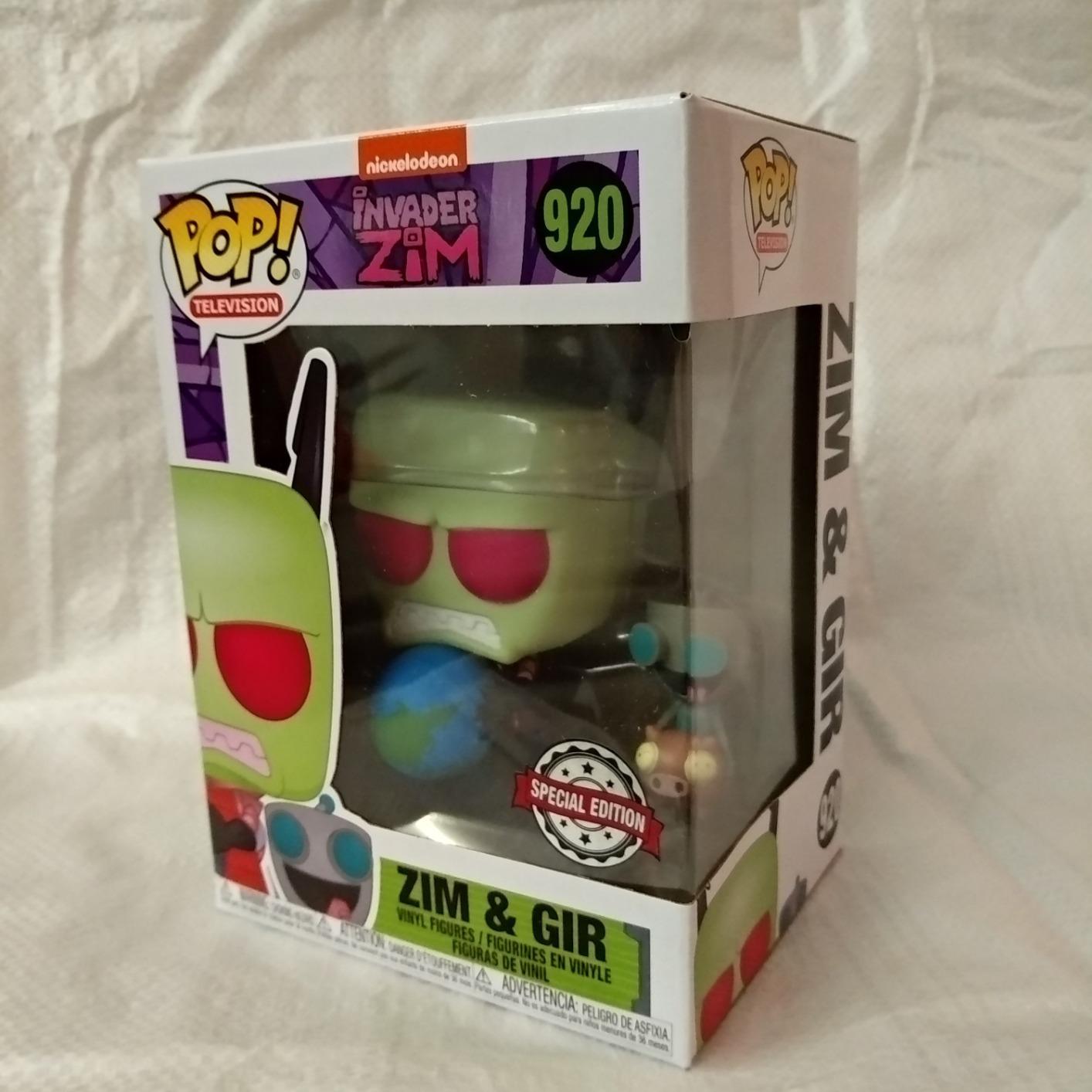 Invader Zim - Zim & Gir US Exclusive Pop! Vinyl Figure : Amazon.com.au ...