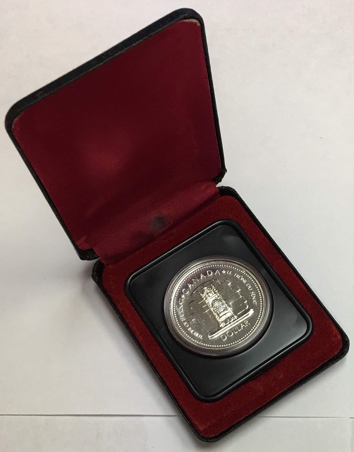 1977 CA Canada Throne of the Senate Silver Dollar in Original Box $1 ...