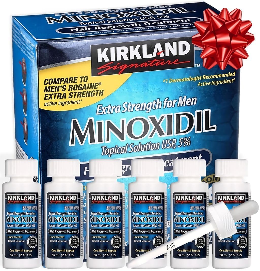Amazon.com: Minoxidil para hombres 5% extra fuerte crecimiento del ...