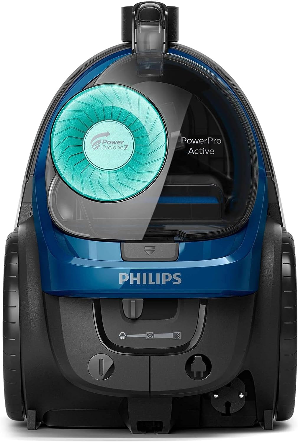PHILIPS PowerCyclone 7 2000W Bagless PowerPro Active Vacuum Cleaner, FC9570/62, Black/Dark Royal ...