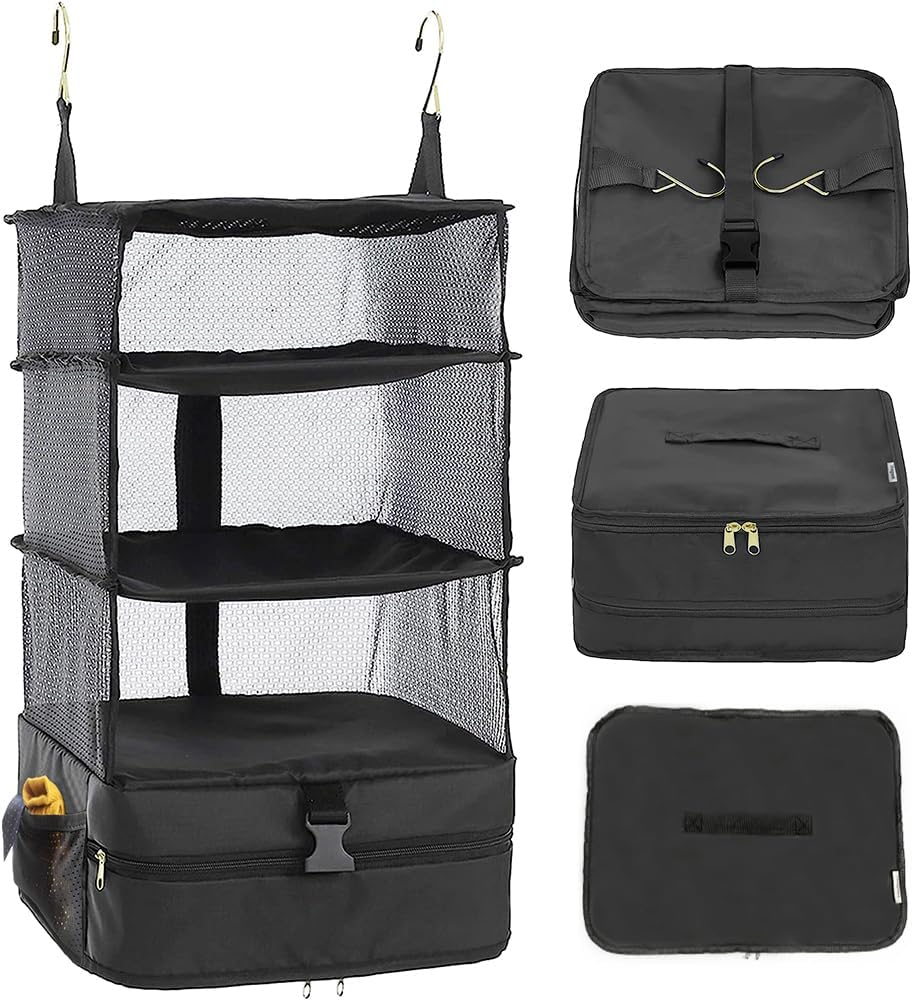 Amazon.com: Hongmeru Portable Hanging Travel Shelves Packing Cubes for ...