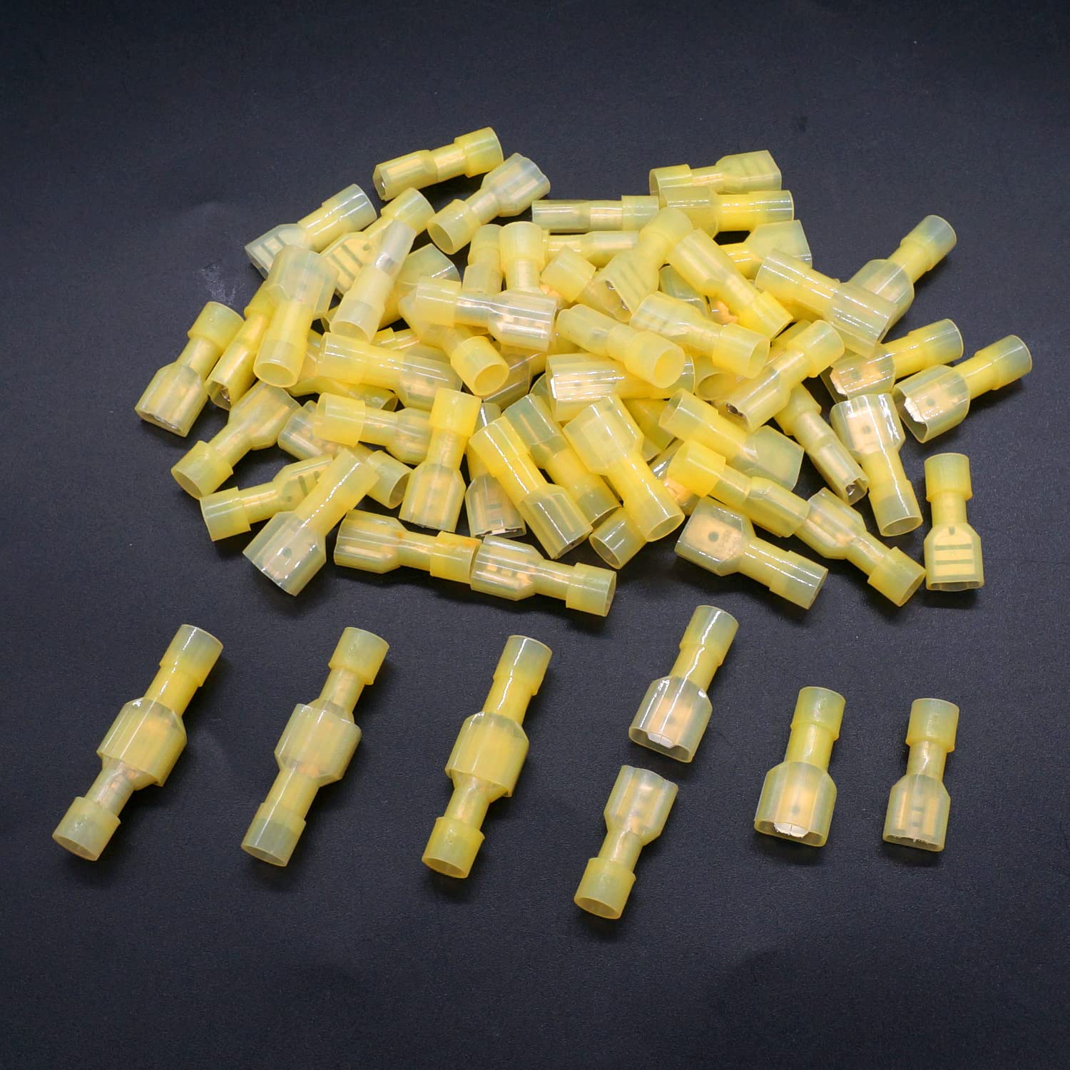 Snapklik.com : 60PCS Nylon Spade Connectors Kit 12-10 Gauge Quick ...