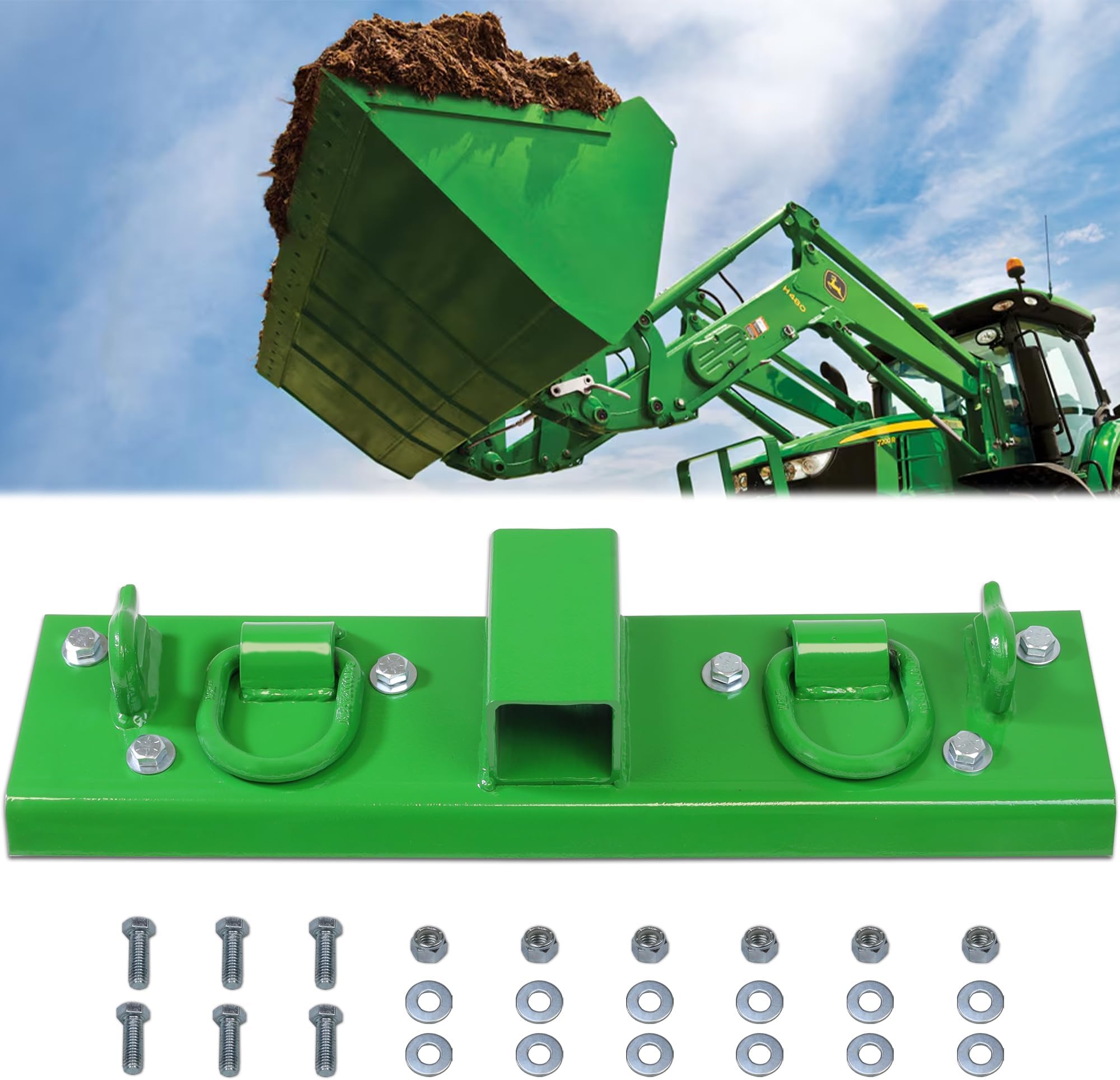 Amazon.com: Sulythw Tractor Bucket Hooks with Tie Down Ring, Grade 70 ...