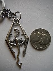 Amazon.com: The Elder Scrolls V: Skyrim Dragon Key Chain : Clothing ...