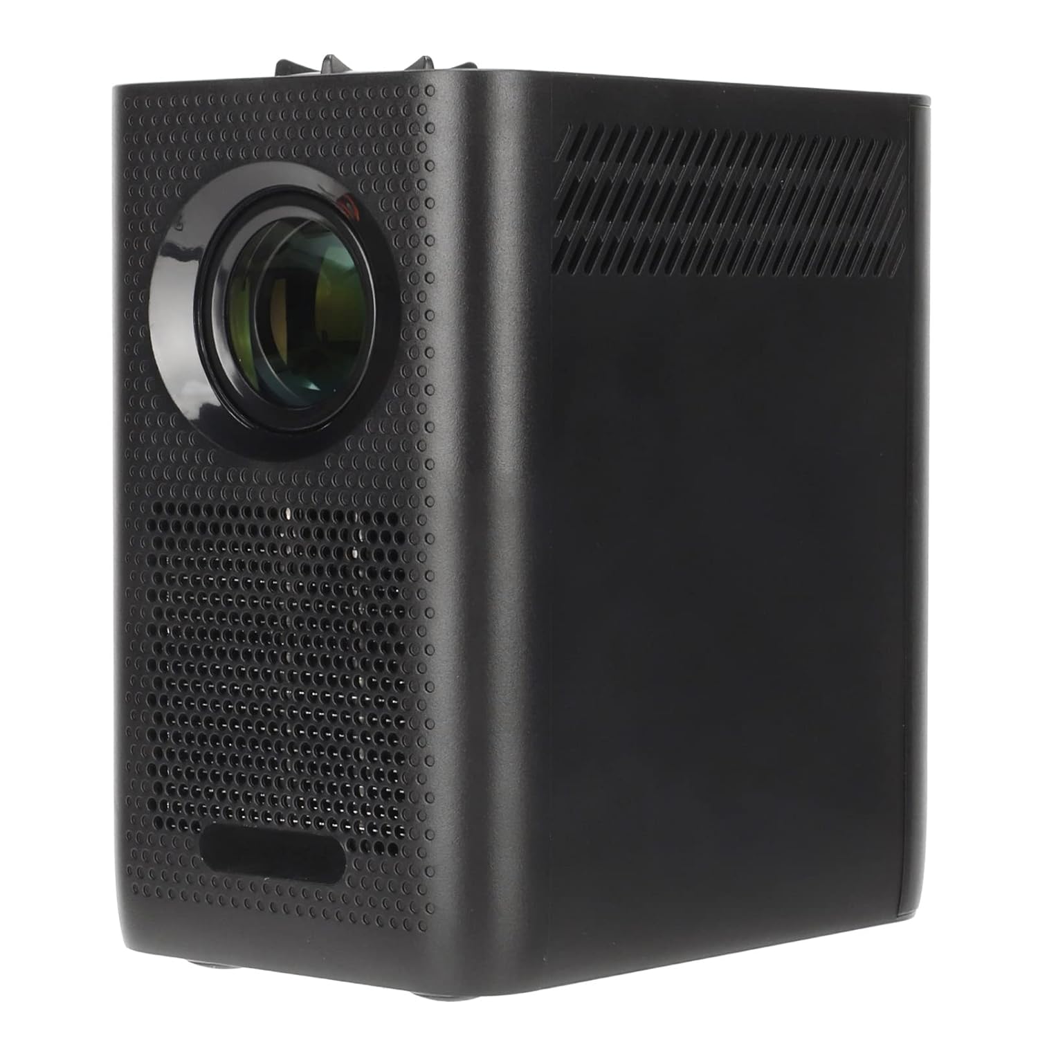 Mini Projector, 1080P Manual Cylinder Focus Black 2GB ROM 16GB RAM ...