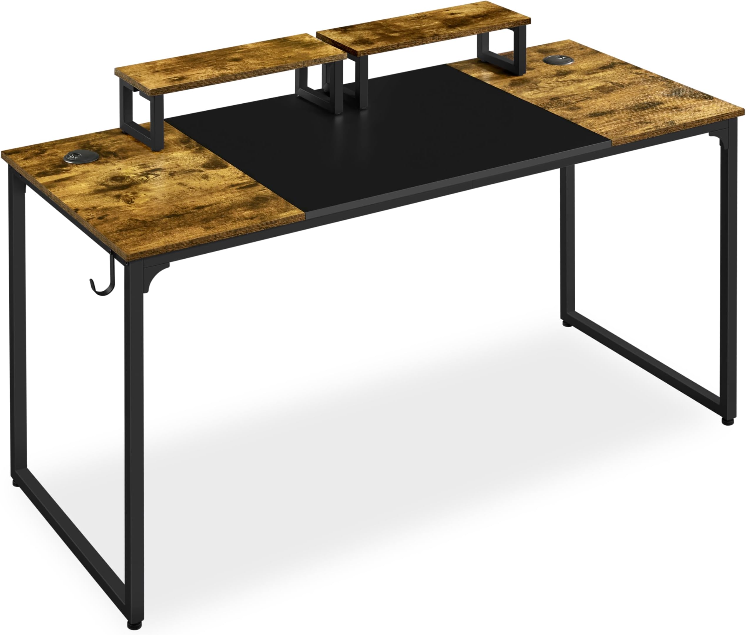 COSTWAY Computer Desk, 120CM Study Table Writing Workstation with ...