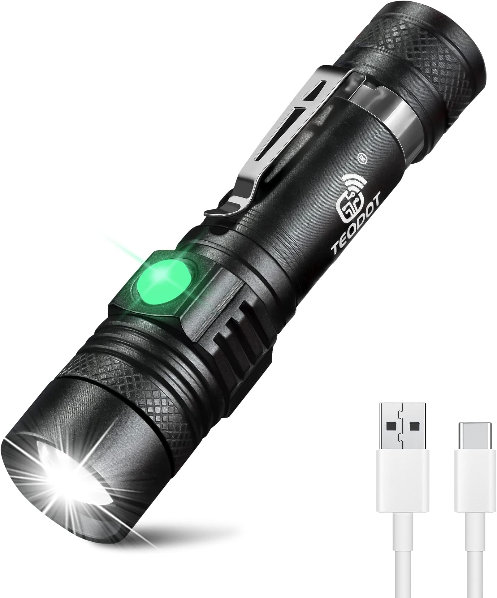 Northlet 2 Pack Mini Flash Light Small EDC Flashlight, Super Bright ...