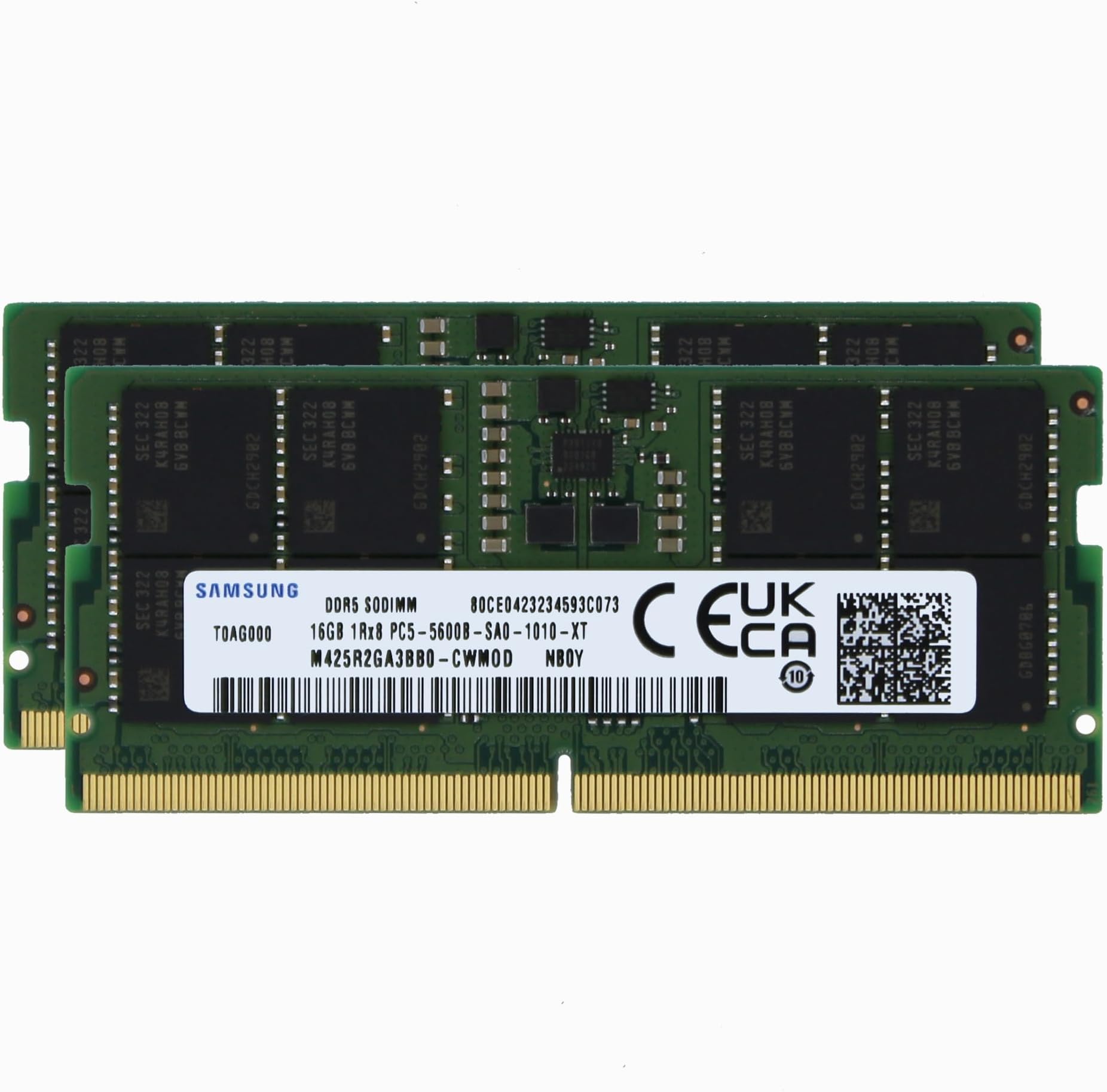 Sam Original 32GB (2x16GB) DDR5 5600MHz PC5-44800 1Rx8 SODIMM CL46 1.1v ...