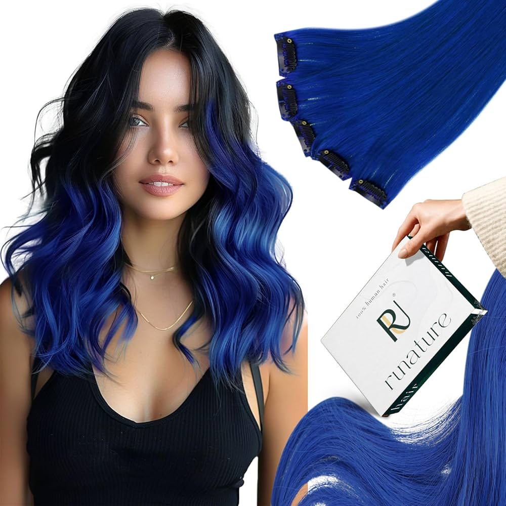 Blue Hair Extensions Weave
