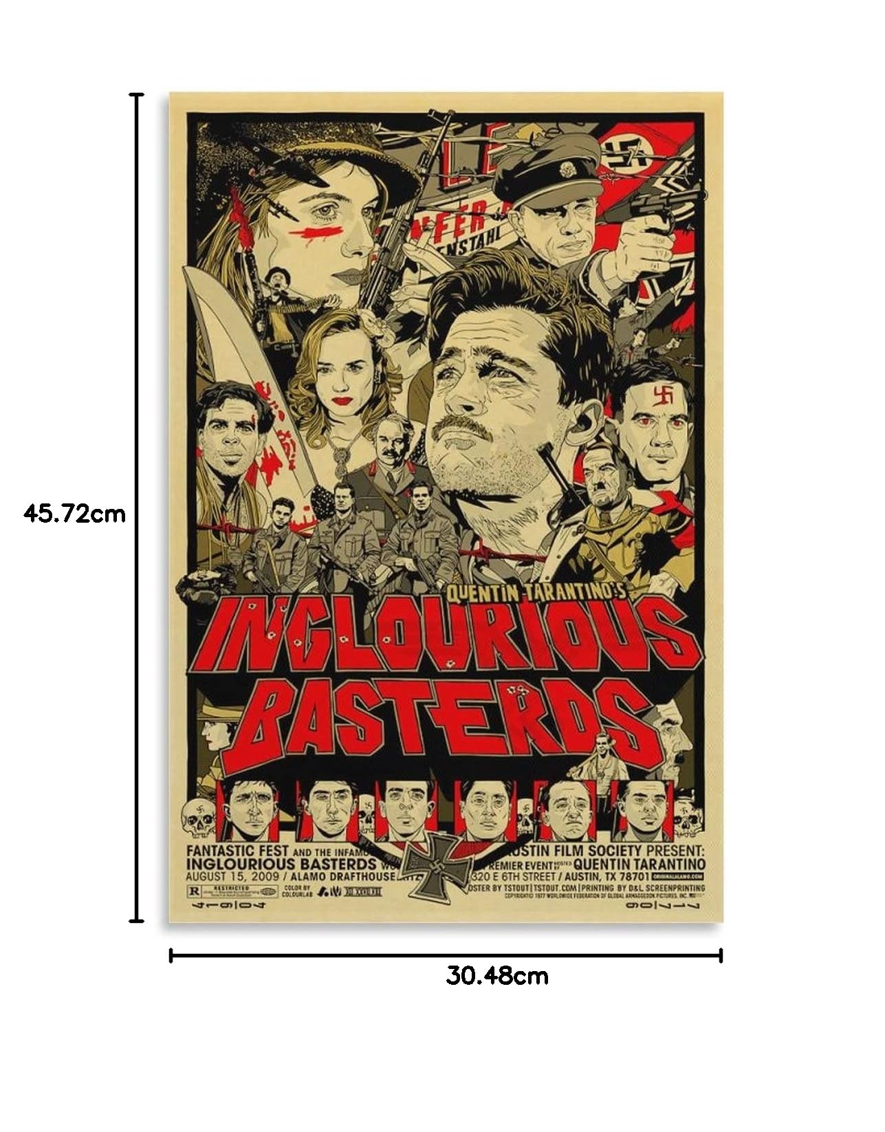 Inglourious Basterds Art Poster Inglourious Basterds Movie Poster