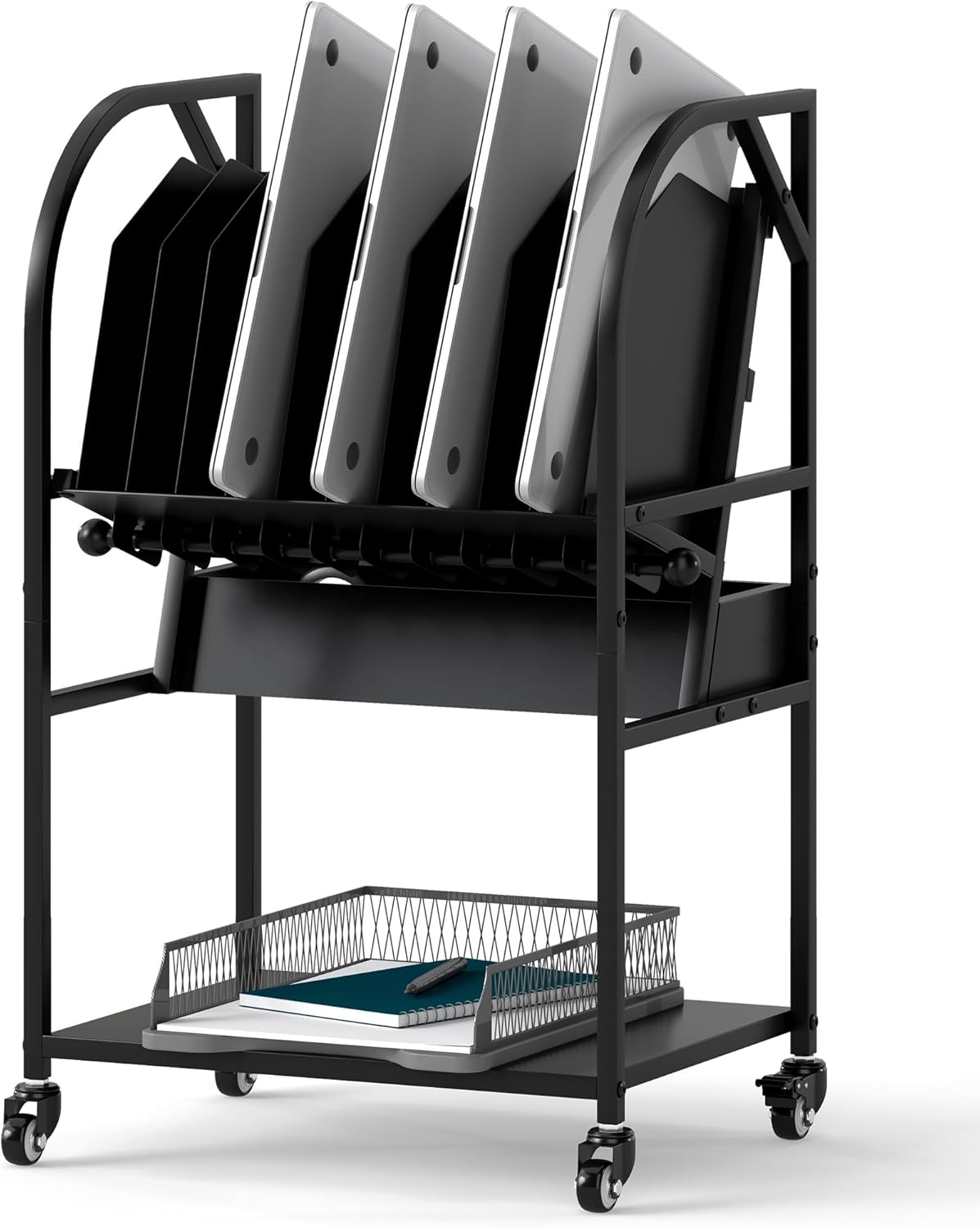 Amazon.com: Suuiwau Laptop Charging Cart 10 Device Mobile Open Charging ...