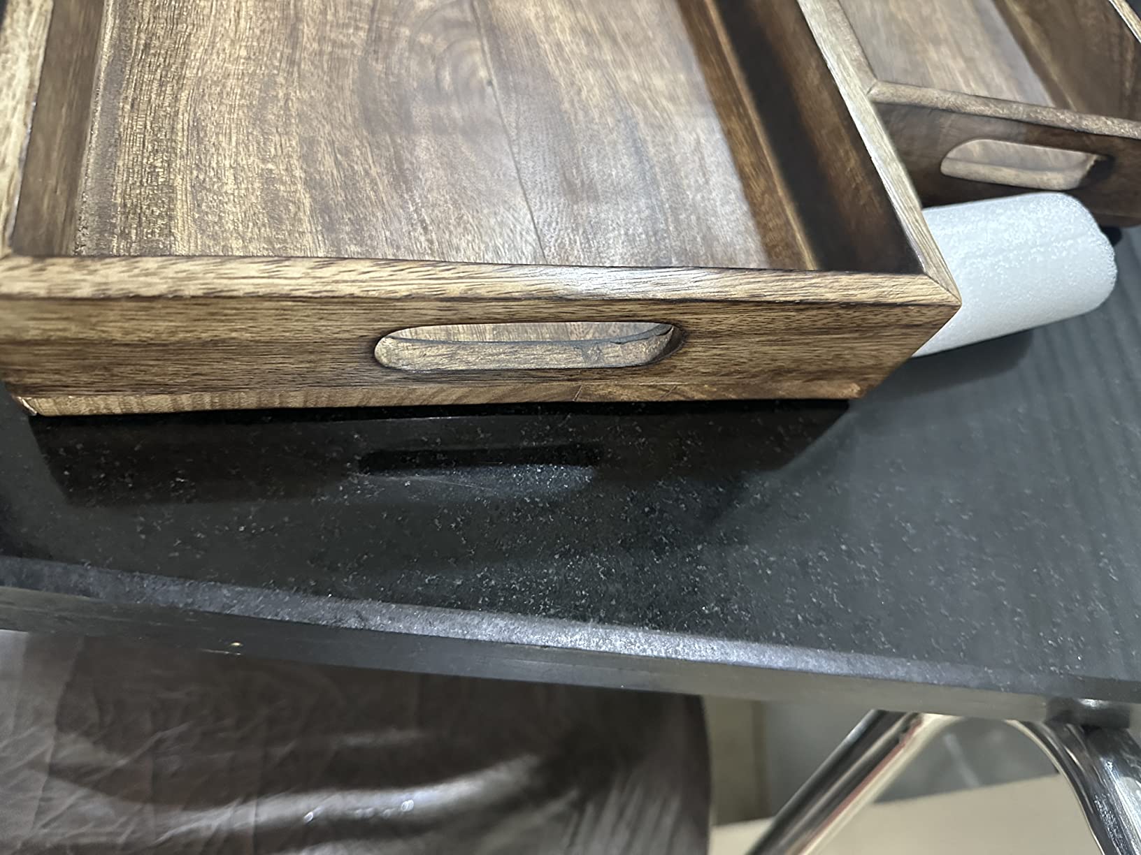 PAPER PLANE DESIGN Wooden Serving Tray Set of 3 for Serving, Table ...